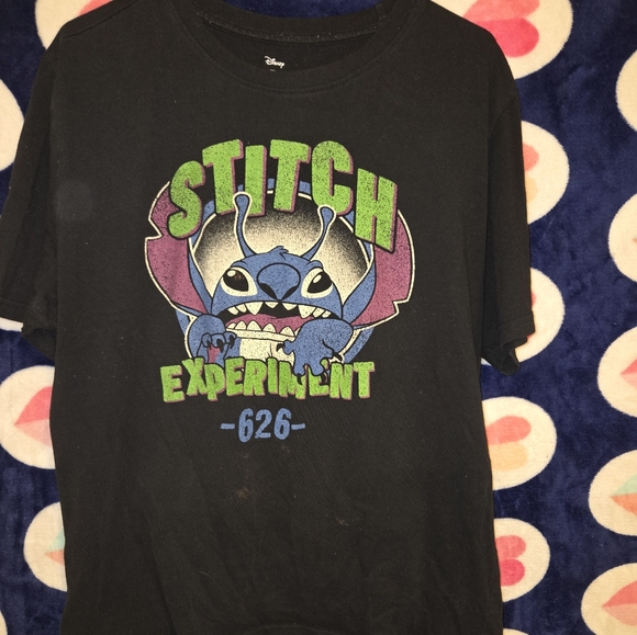 Disney | Shirts & Tops | Disney Stitch Experiment 626 Black Kids Tshirt ...
